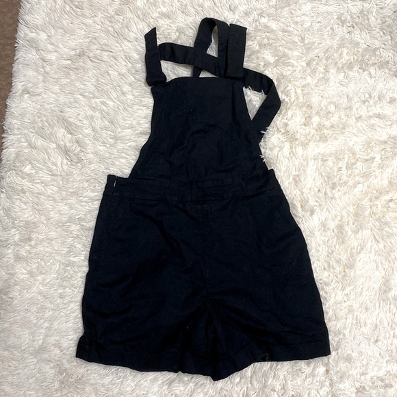 Shorts | Black Overalls Short | Poshmark